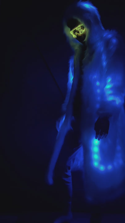 LED Faux Fur Coat – RaveBeetle