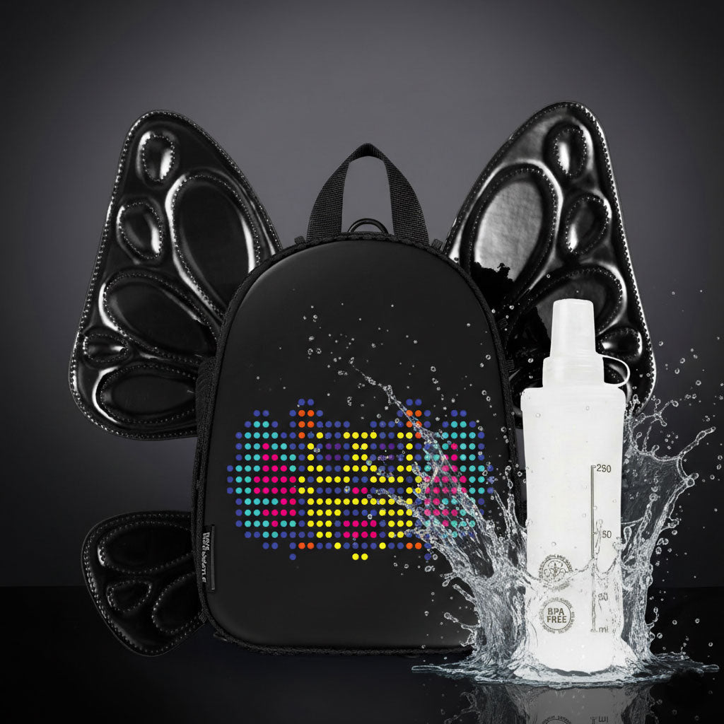 RaveBeetle FLOWt LED Festival Hydration Pack – Swappable Wing Rave Bac